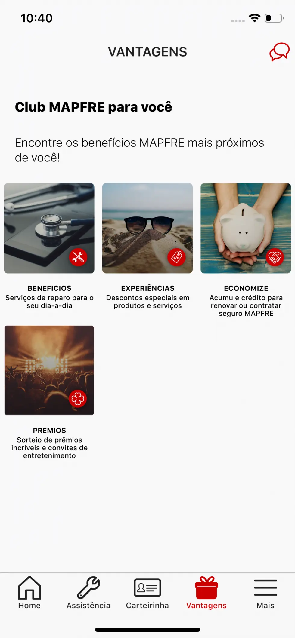 Aplicativo MAPFRE > MAPFRE Brasil